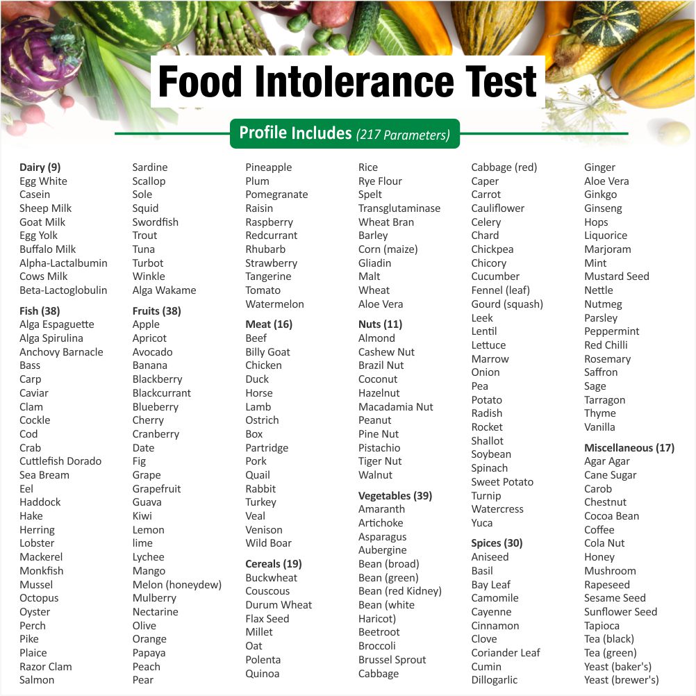Food Intolerance Test For Allergy 217 Tests At Rs 6999 2023 Food Intolerance Test For Allergy 217 Tests At Rs 6999 2023