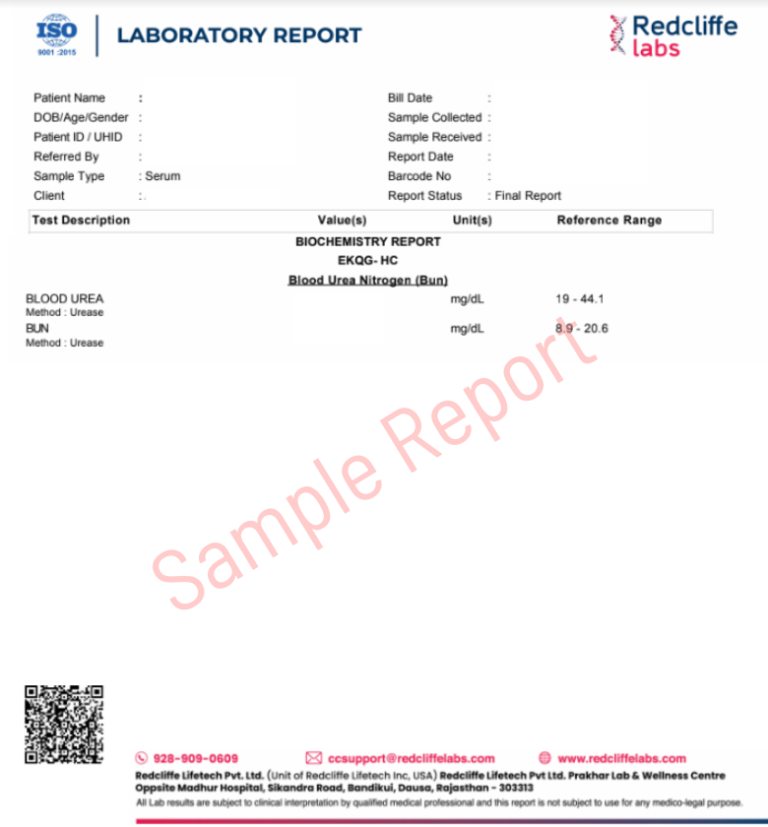 Blood Urea Nitrogen (BUN Test): Price, Purpose & Results